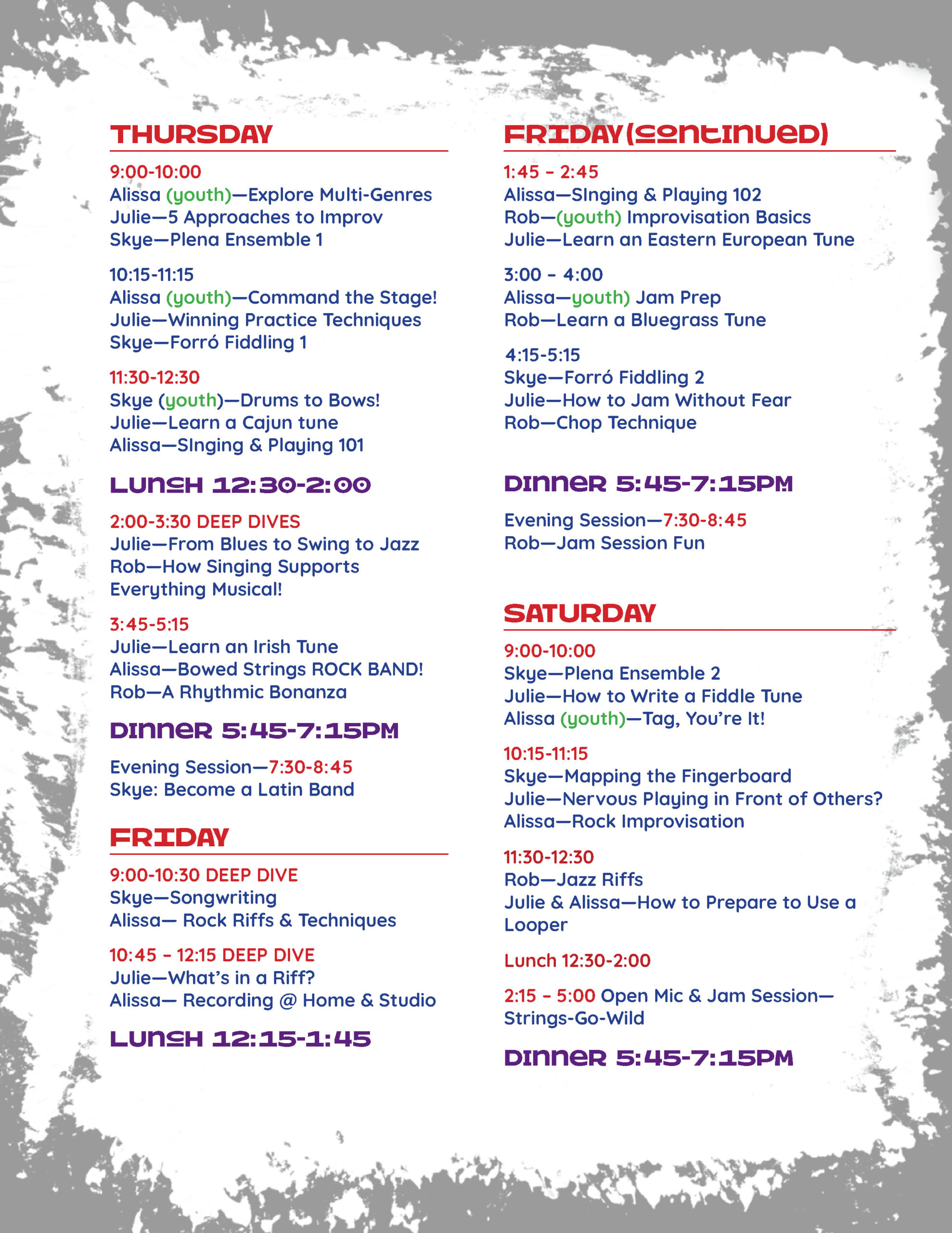 Class Descriptions 2026 - Strings WIthout Boundaries